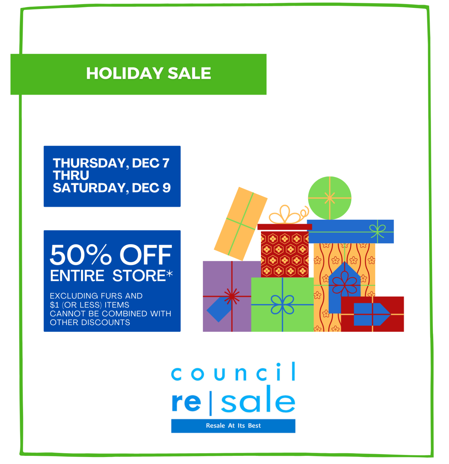 Sales & Events – Council re|sale